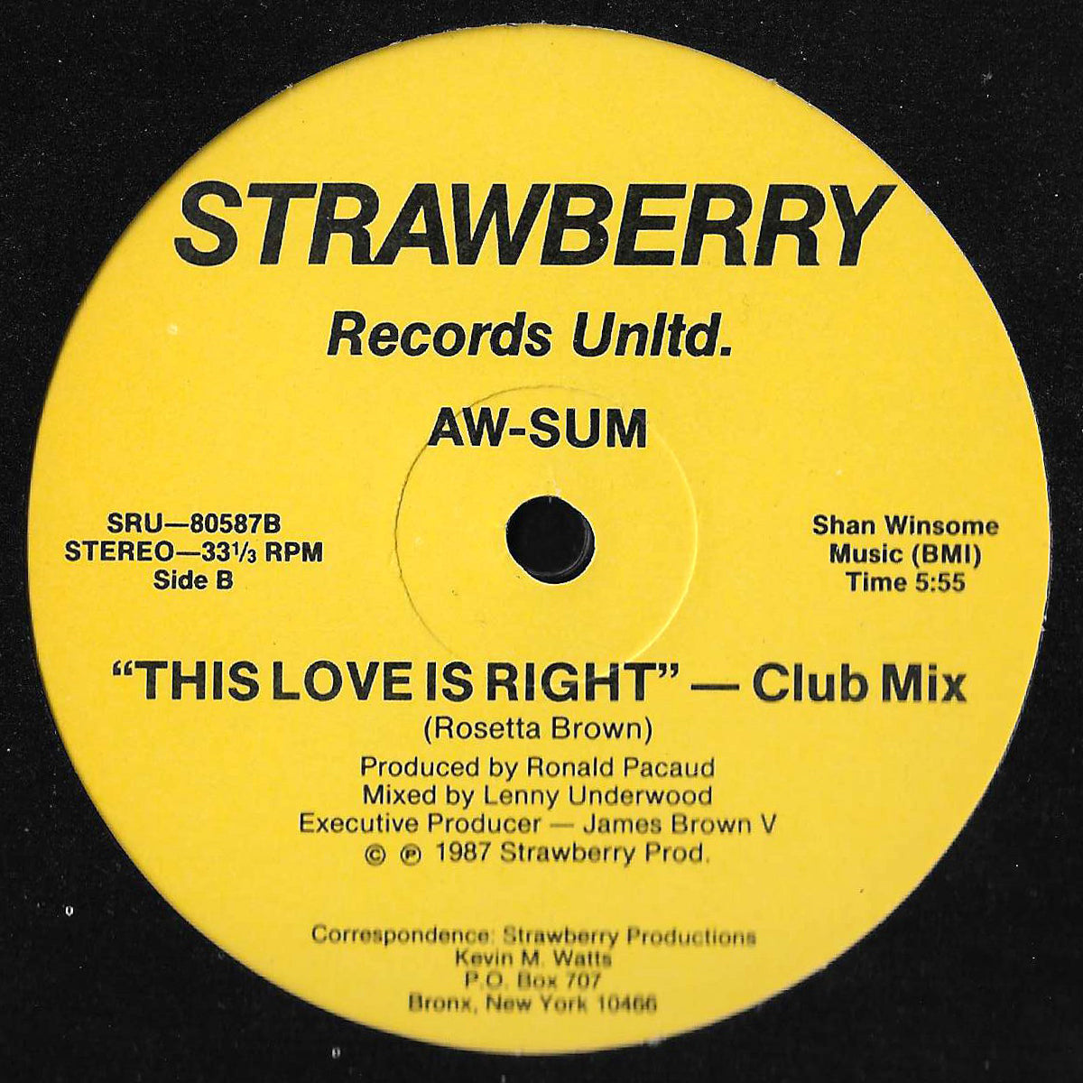 Aw-Sum - This Love Is Right – Invisible City Editions